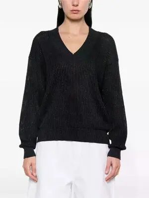 Brunello Cucinelli V-neck Sweater - Blue
