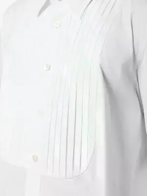 BILLIONAIRE Pleated Shirt - White