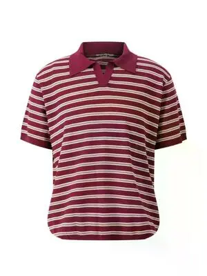 COOR Open-collar Stripe T-shirt