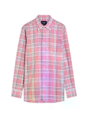 DRAKE'S Madras Plaid Shirt