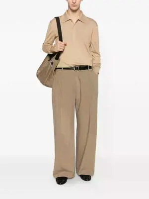 THESTROY Pleated Wide Leg Trousers
