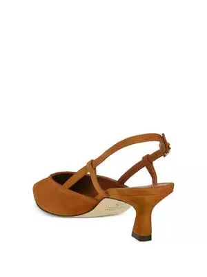STUART WEITZMAN Suede Slingback Pumps - Neutrals