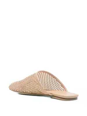 STUART WEITZMAN Bareitall Studded Mules - Neutrals