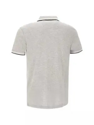 BOSS Striped-trim Pique Polo Shirt