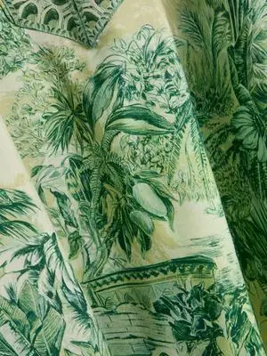 ALEMAIS Floral Print V-neck Top