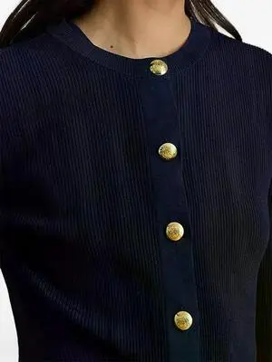 Ralph Lauren Buttoned Ribbed Cardigan