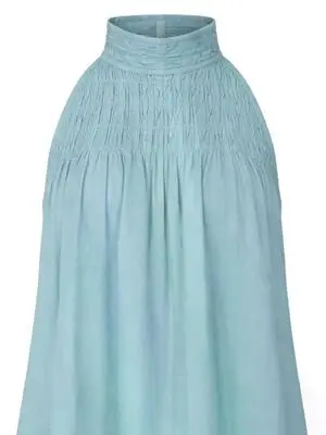 Sea Violet Smocked Halter Dress