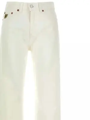 LOIS Logo Patch Straight Leg Jeans