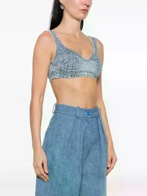 SELF-PORTRAIT Denim Top