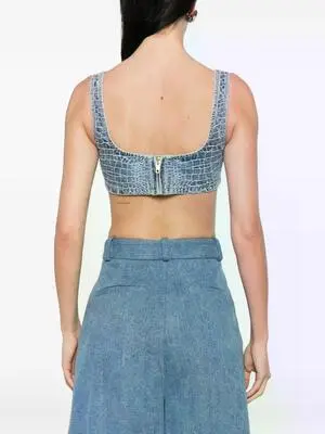 SELF-PORTRAIT Denim Top