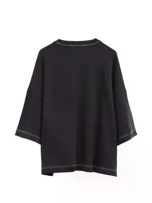 Jacquemus Contrast-stitching T-shirt - Blue