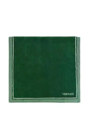 Versace Medusa-motif Bath Towel - Green
