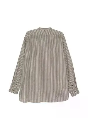 CALMLENCE Striped Shirt - Grey