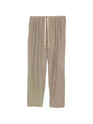 CALMLENCE Pleated Tapered Trousers - Neutrals