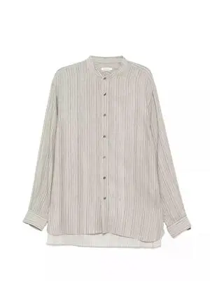 CALMLENCE Striped Shirt - Grey