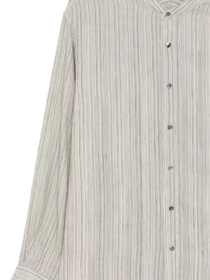 CALMLENCE Striped Shirt - Grey
