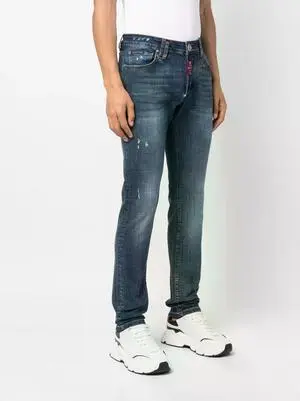 Philipp Plein Logo Plaque Slim-cut Jeans