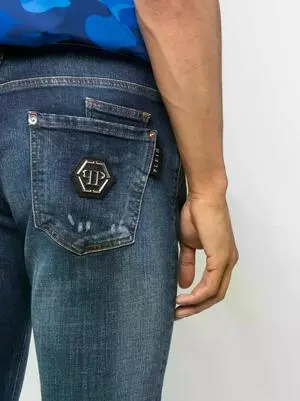 Philipp Plein Logo Plaque Slim-cut Jeans