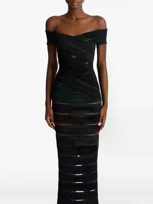 Balmain Knit Bodycon Midi Dress