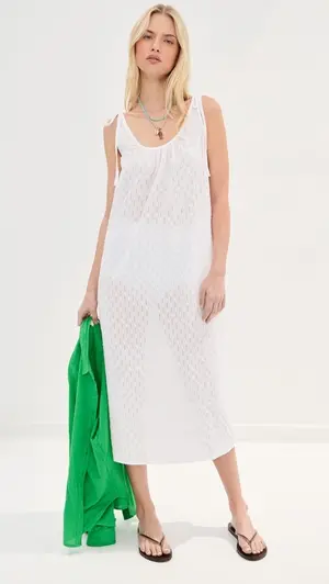 LE BOP Skylar Eyelet Maxi Dress