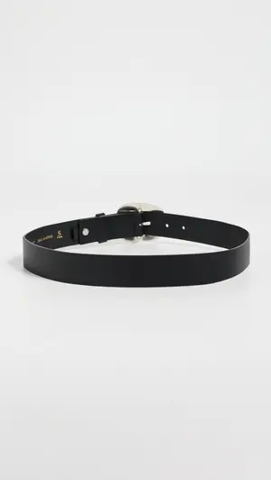 Rag & Bone Thea Leather Belt - Black