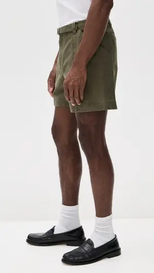 WALES BONNER Brixton Shorts - Olive