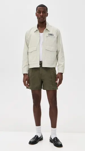 WALES BONNER Brixton Shorts - Olive