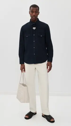 NILI LOTAN Travis Denim Shirt