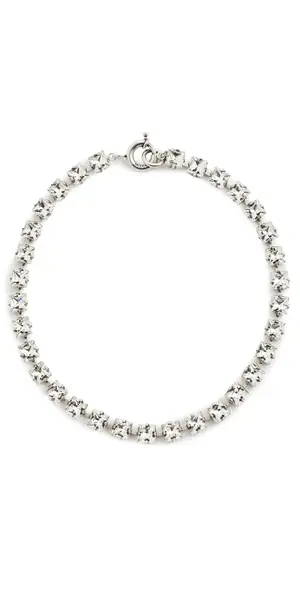 Isabel Marant Étoile Crystal Choker Necklace - Transparent/silver