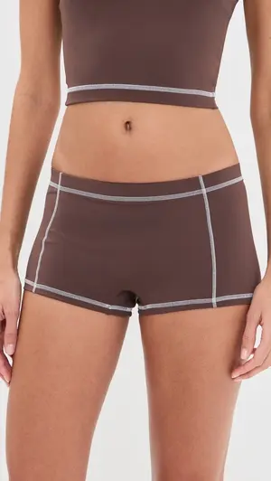Staud Wake Boyshort Bikini Bottom