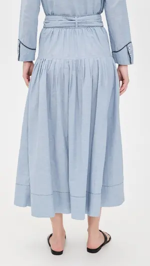 The Great. X Stetson Embroidered Highland Skirt