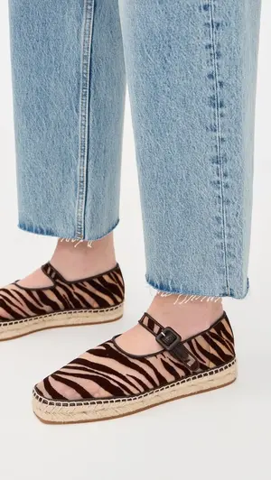 LOEFFLER RANDALL Clover Espadrilles - Zebra