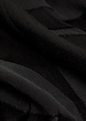 DELOS Amaris Devoré Georgette Mini Dress