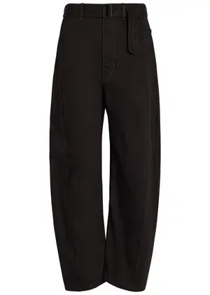 LEMAIRE High-rise Barrel-leg Jeans