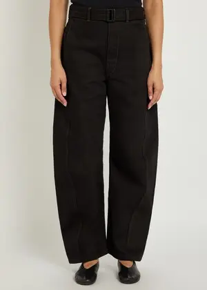 LEMAIRE High-rise Barrel-leg Jeans