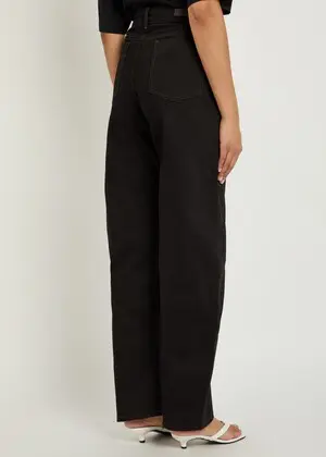 LEMAIRE High-rise Barrel-leg Denim Jeans - Black