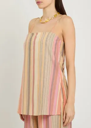 Faithfull The Brand Aina Striped Cotton Top