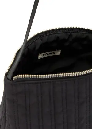 VALESQUE Quilted Nylon Shoulder Bag