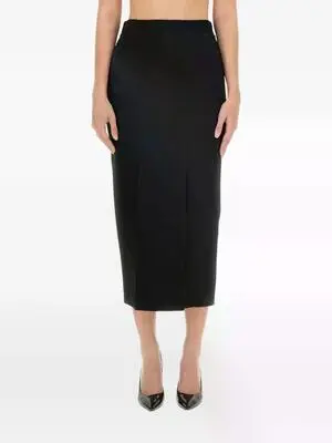 Moschino Fringe Slit Midi Skirt
