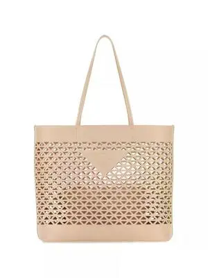 Prada Leather Cut-out Tote