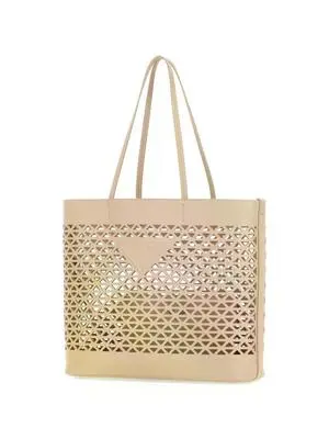 Prada Leather Cut-out Tote