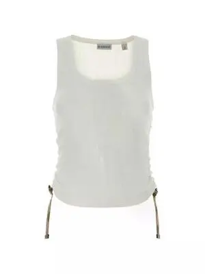 Burberry Ribbed Drawstring Top