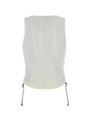 Burberry Ribbed Drawstring Top
