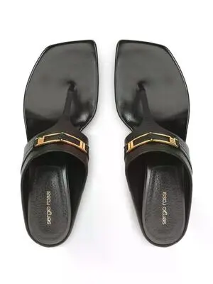 SERGIO ROSSI Bitt Sandals - Black