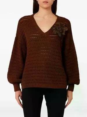 Liu Jo V-neck Long Sleeve Sweater