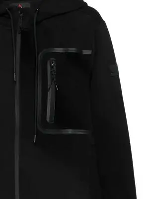 Peuterey Zip Hooded Sweater - Black