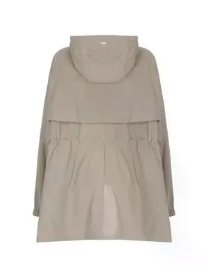 Herno Hooded Zip-up Parka Coat - Neutrals