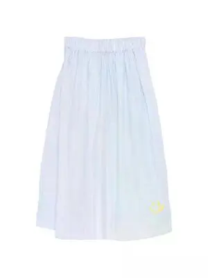 Joshua Sanders Seersucker Midi Skirt