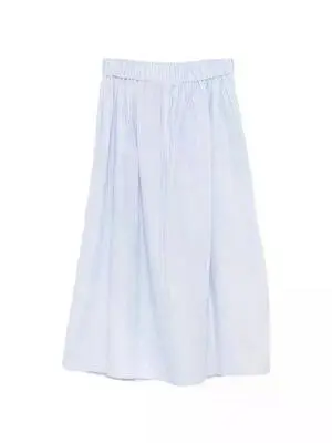 Joshua Sanders Seersucker Midi Skirt