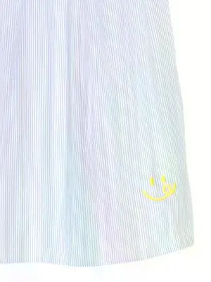 Joshua Sanders Seersucker Midi Skirt